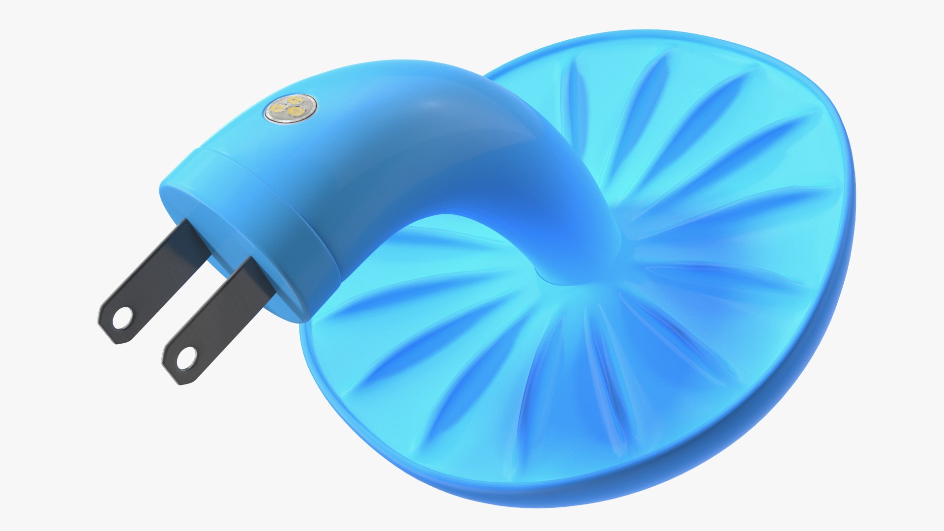 Night Light Plug Mushroom Blue 3D - TurboSquid 2149406