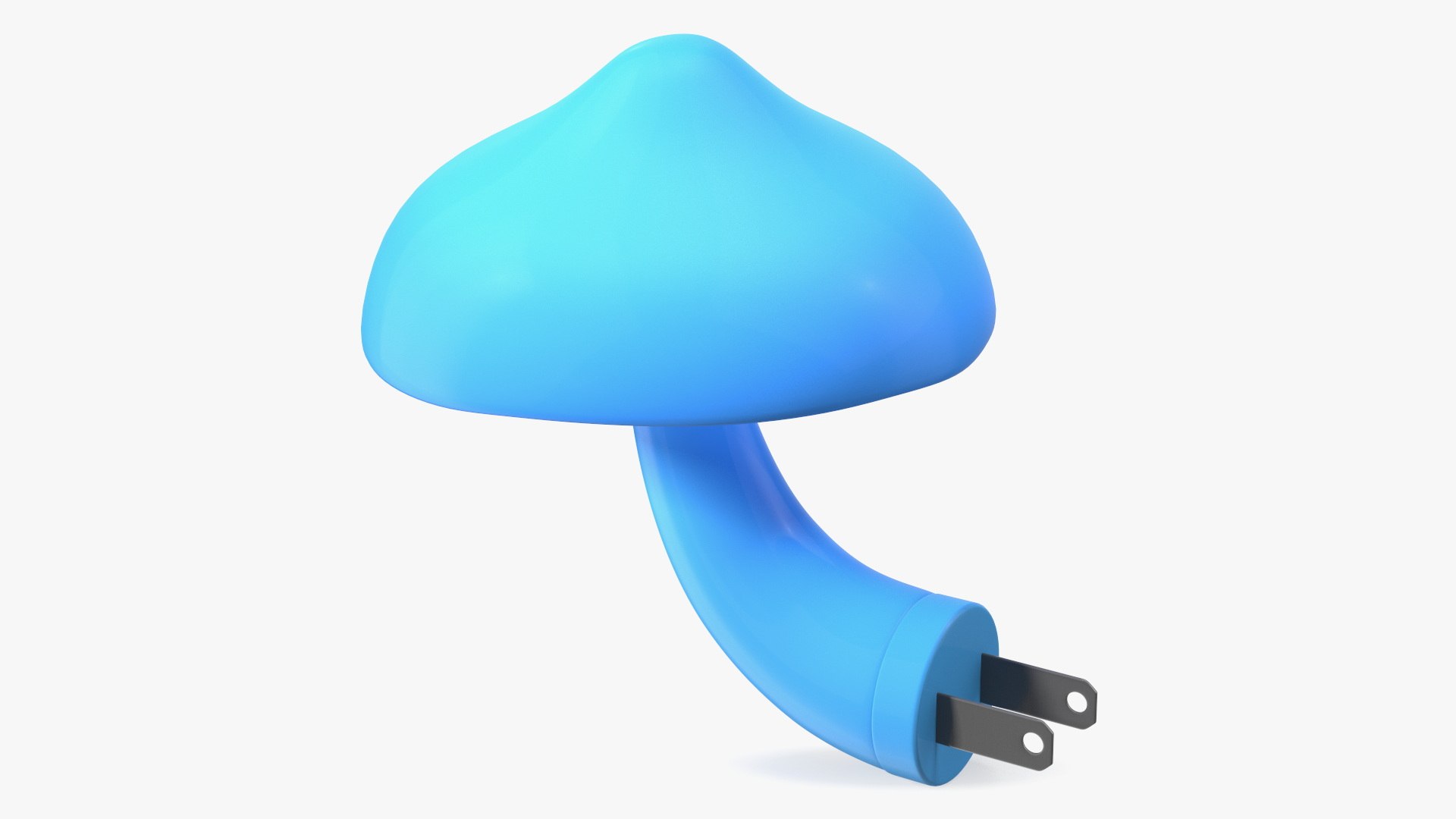 Night Light Plug Mushroom Blue 3D - TurboSquid 2149406
