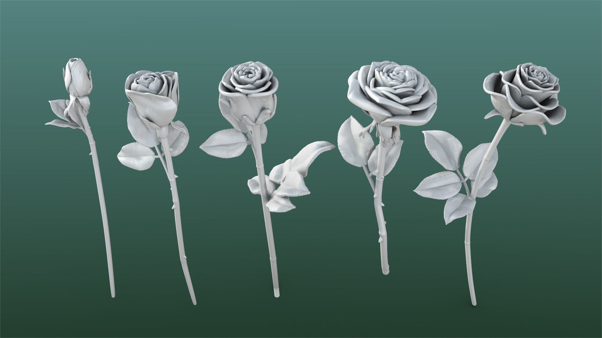 Rose Printable Model - TurboSquid 2199445