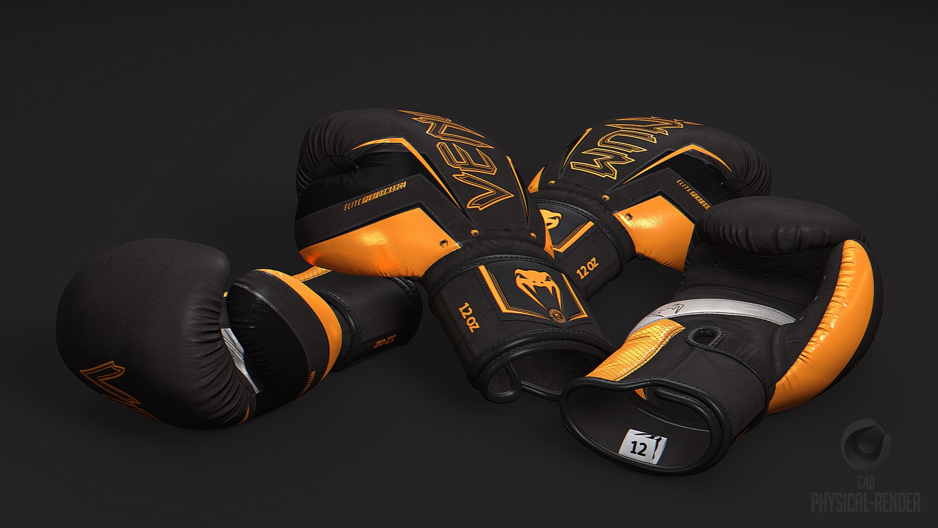 Boxing Punch Gloves Black Venum Elite Evo 8k Model - TurboSquid 2044865