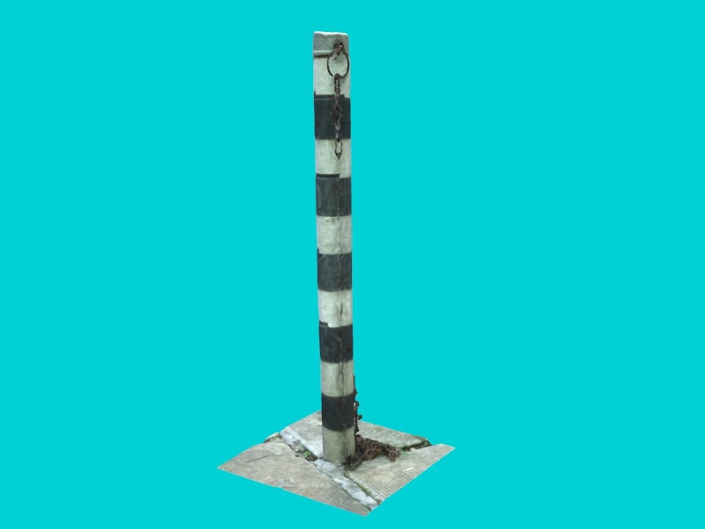 3d realistic street pole