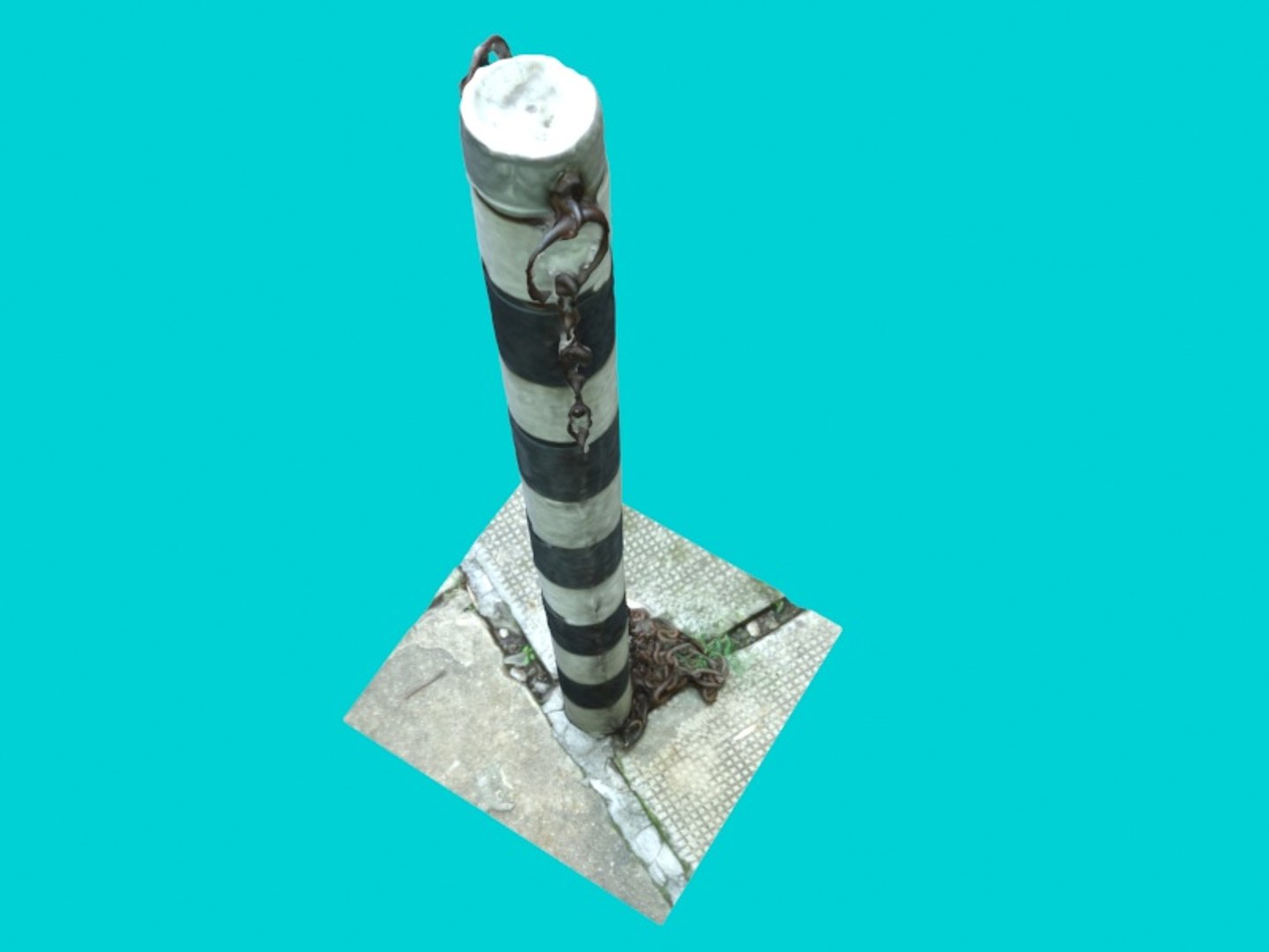 3d realistic street pole