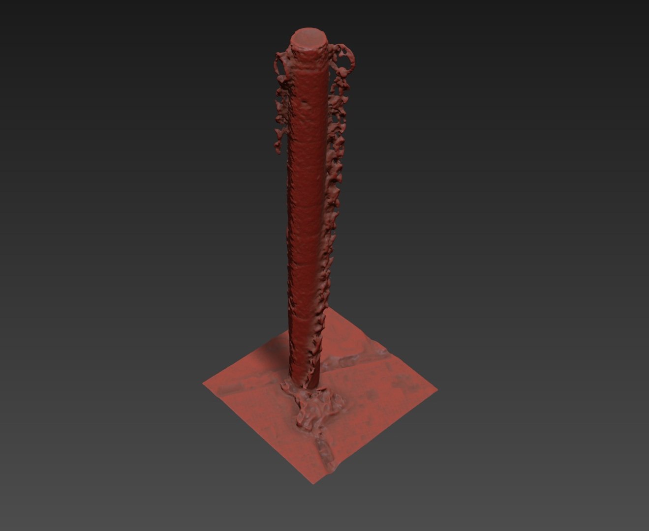 3d realistic street pole