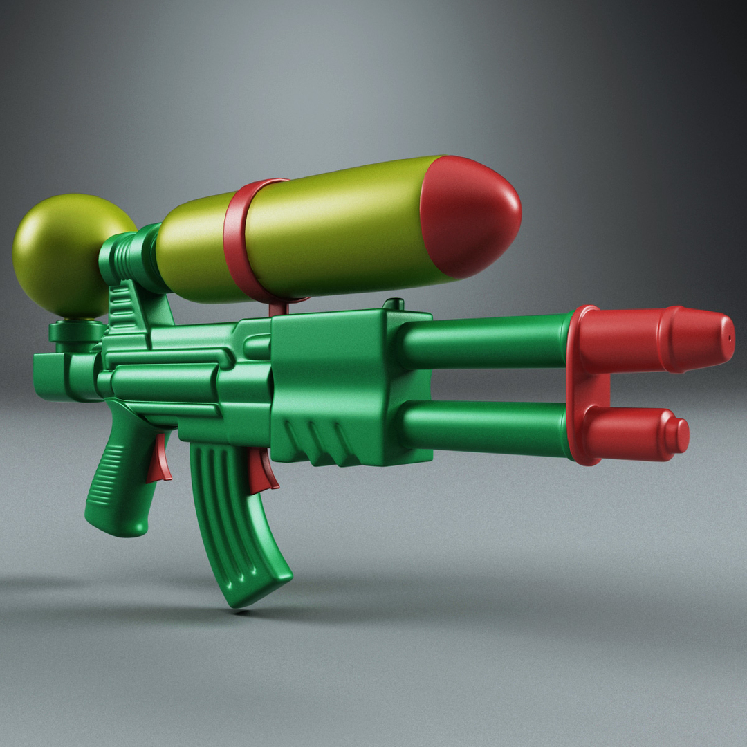 3d big water gun model