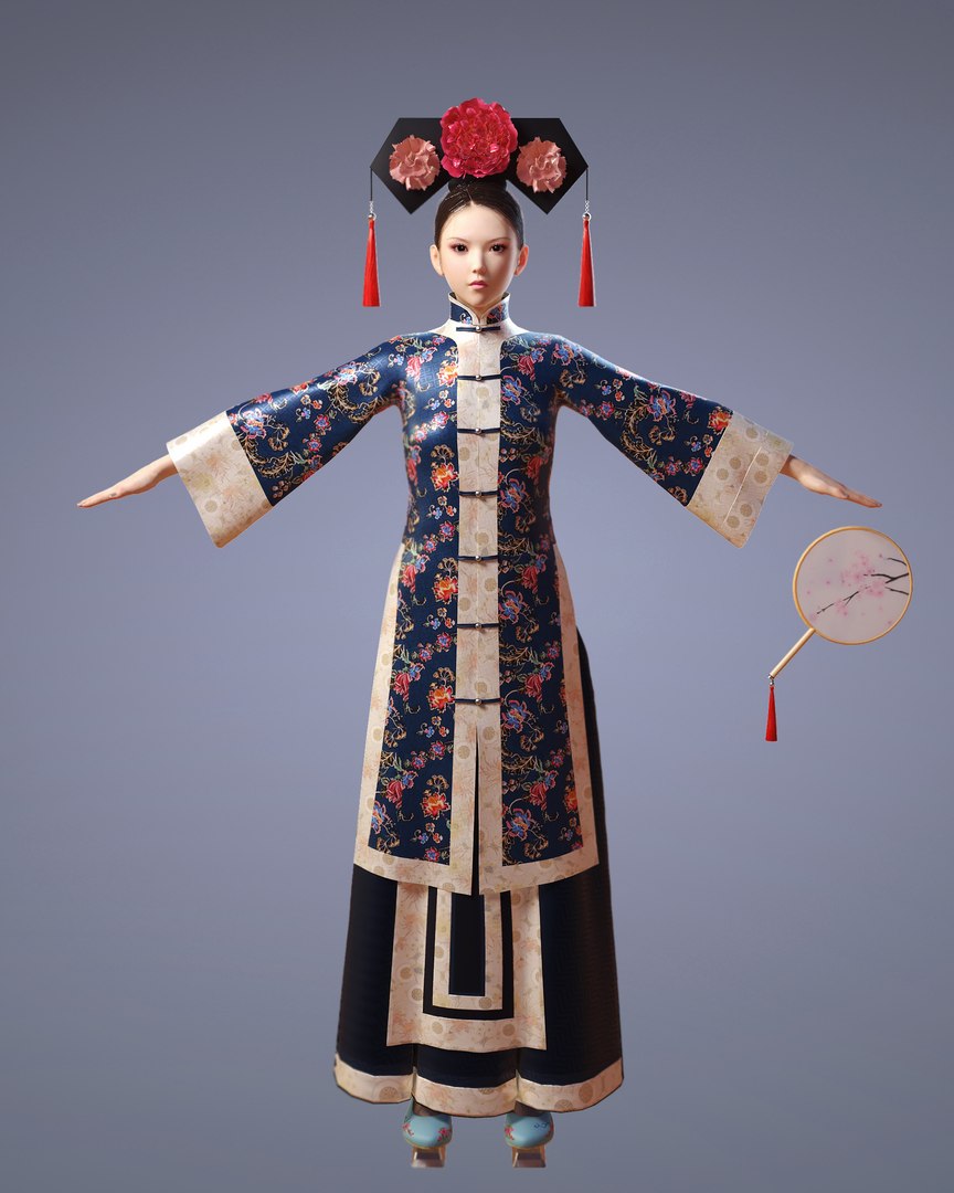 Girl Princess Qing 3D - TurboSquid 1699819