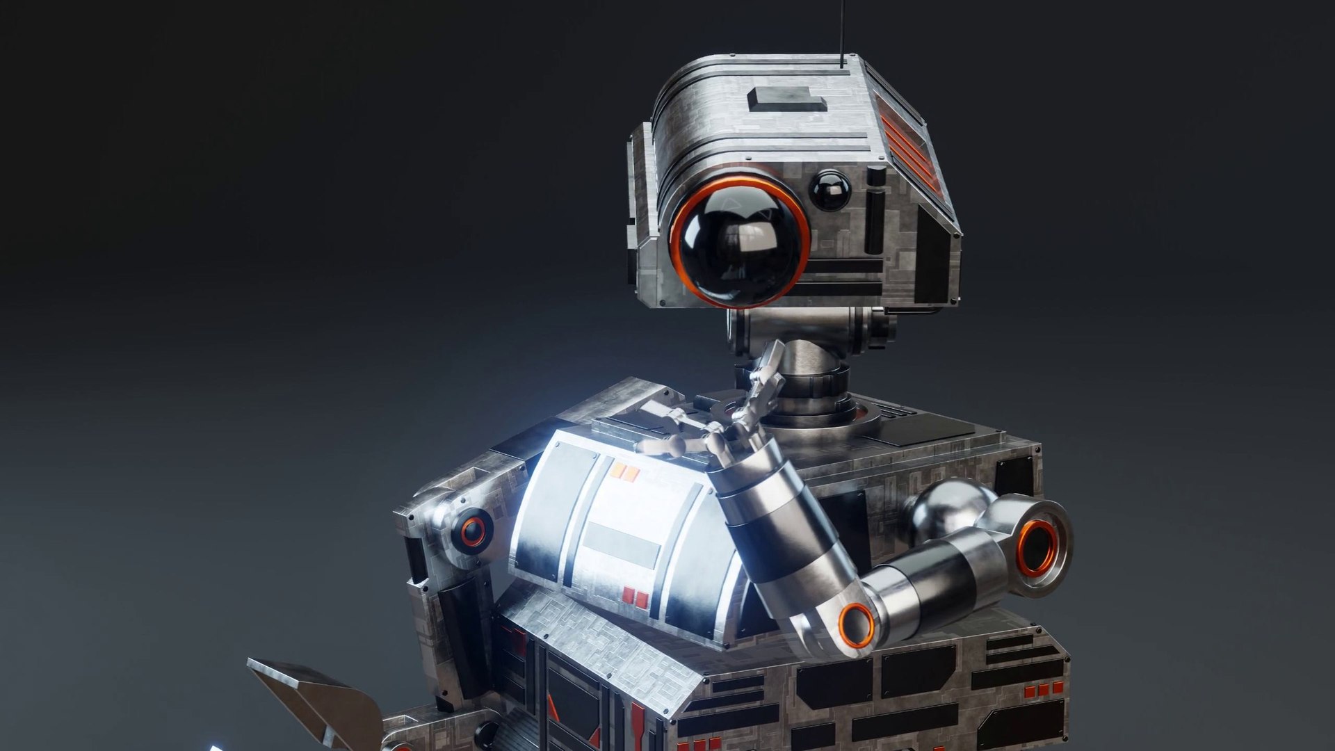 Sci-Fi Construction Robot - Rigged Animated - Blender 3D Model ...