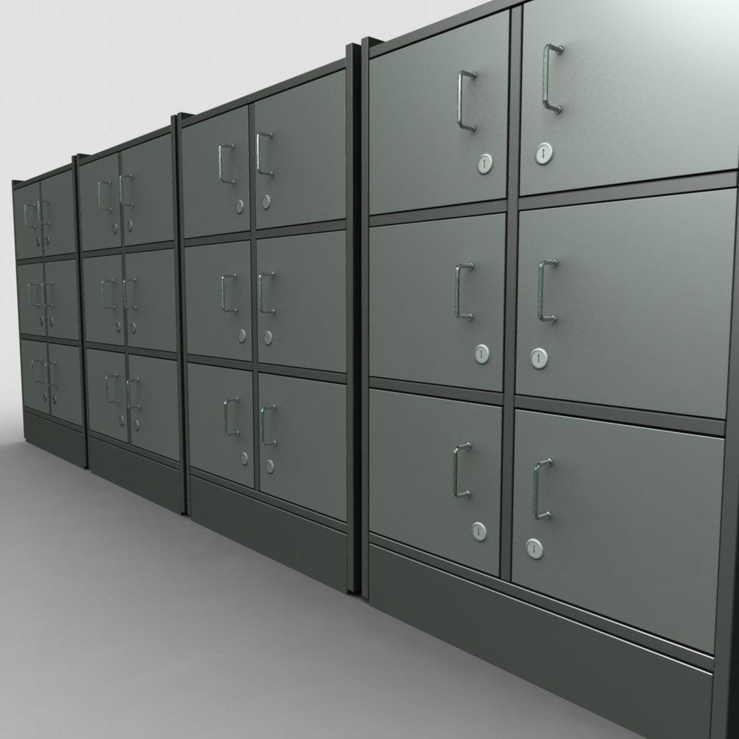 lockers lock 3d model