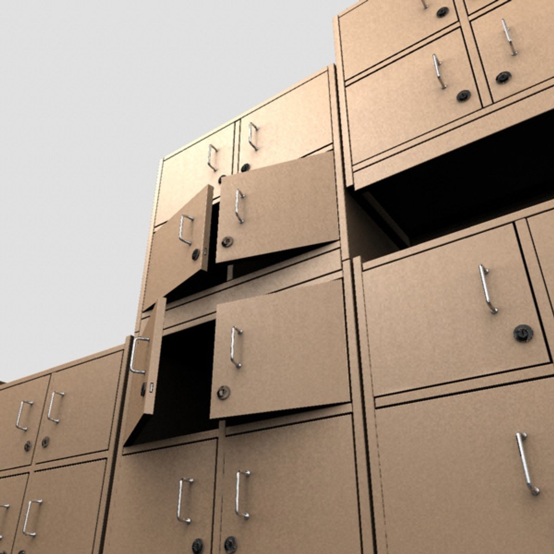 lockers lock 3d model