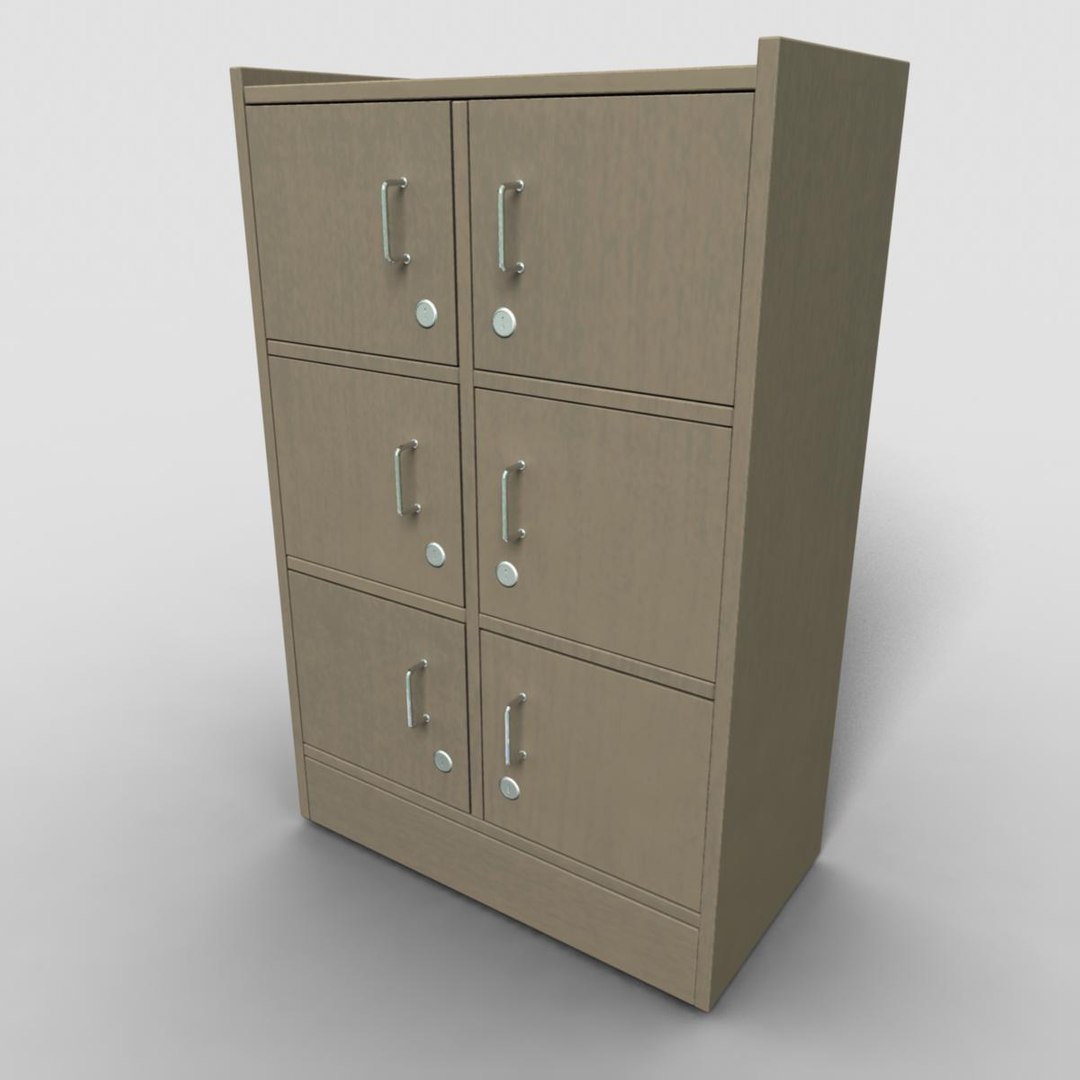lockers lock 3d model
