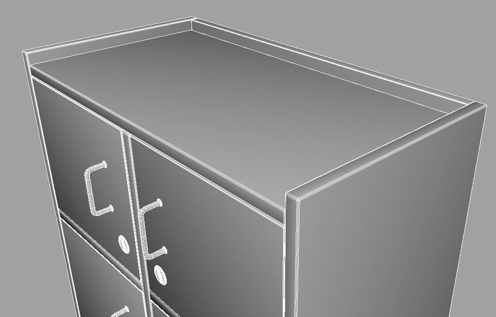 lockers lock 3d model