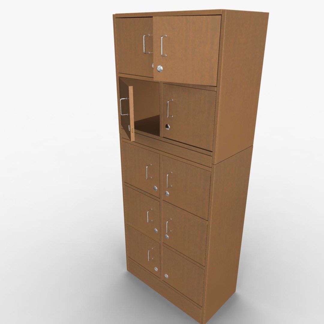 lockers lock 3d model