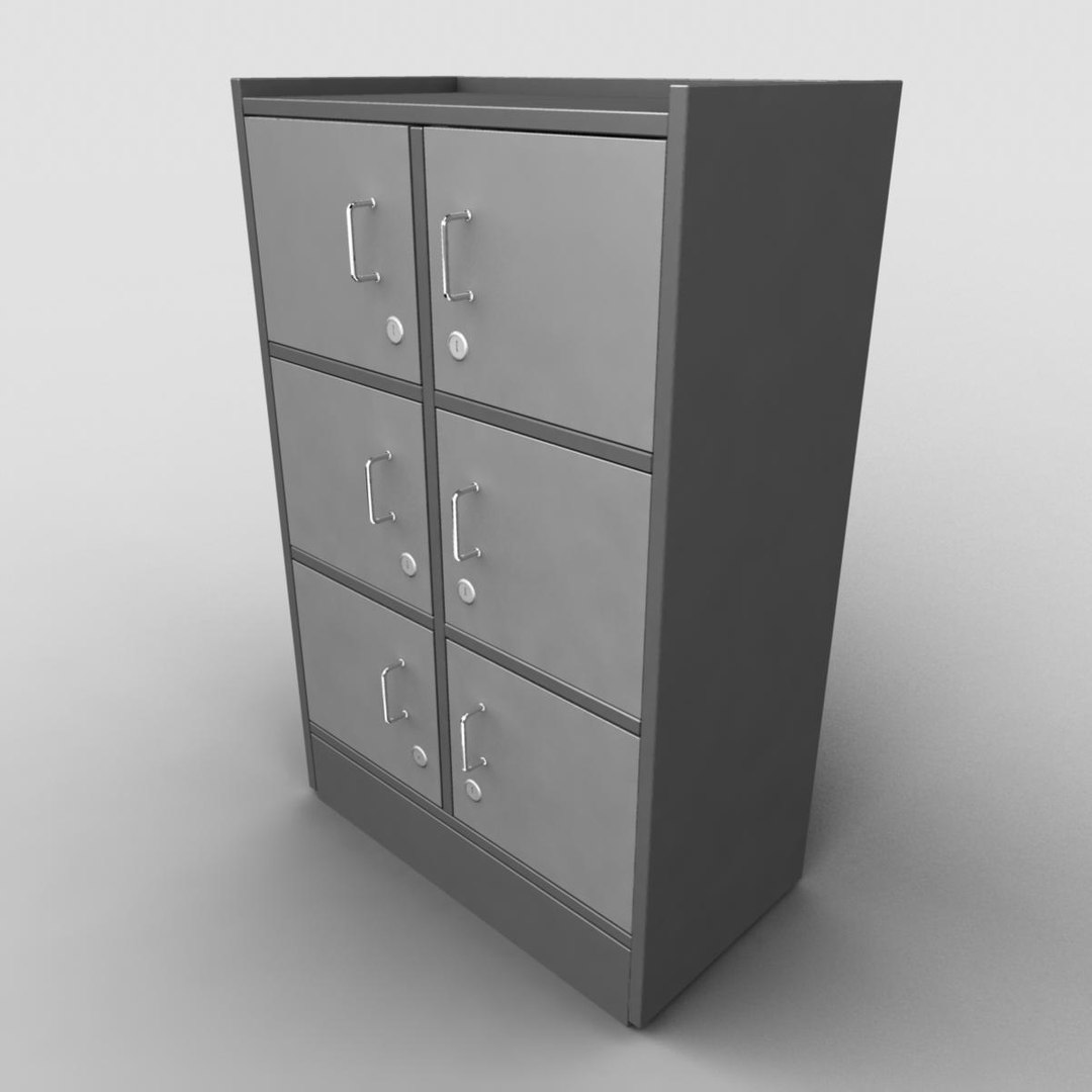 lockers lock 3d model