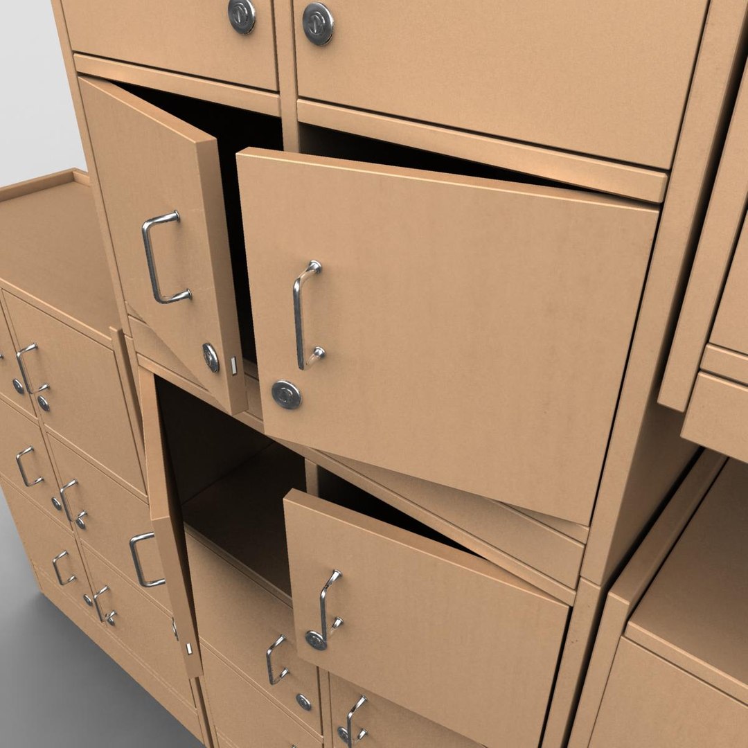 lockers lock 3d model