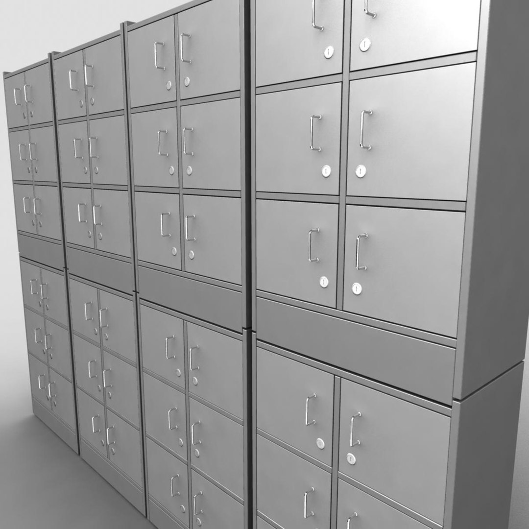 lockers lock 3d model