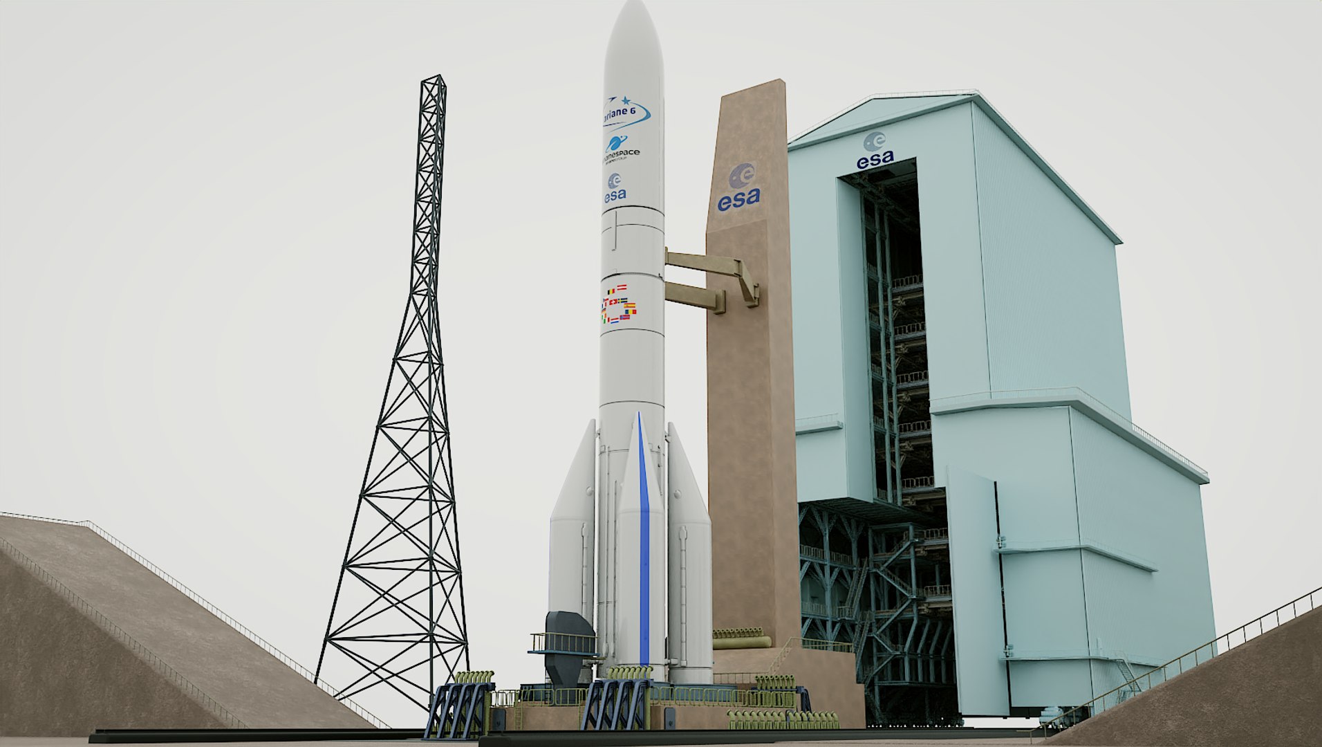 3D ariane 6 model - TurboSquid 1483141