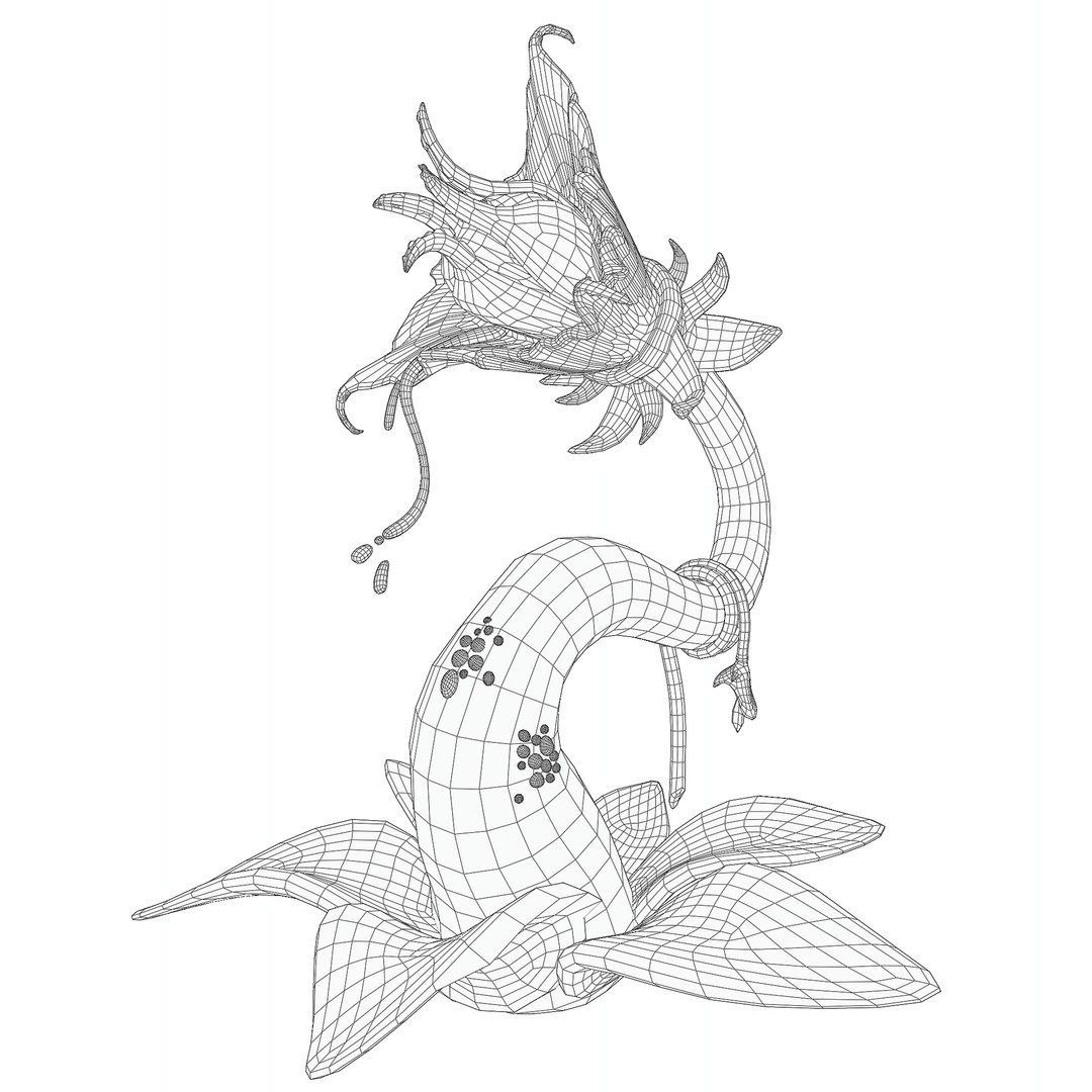 3D Venomus Alienus Extraterrastrial Flora Creature Model - TurboSquid ...