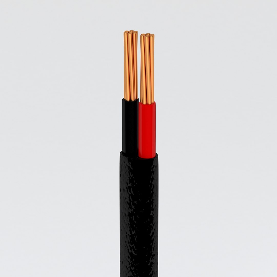 Two Core Cable 3D - TurboSquid 2388511