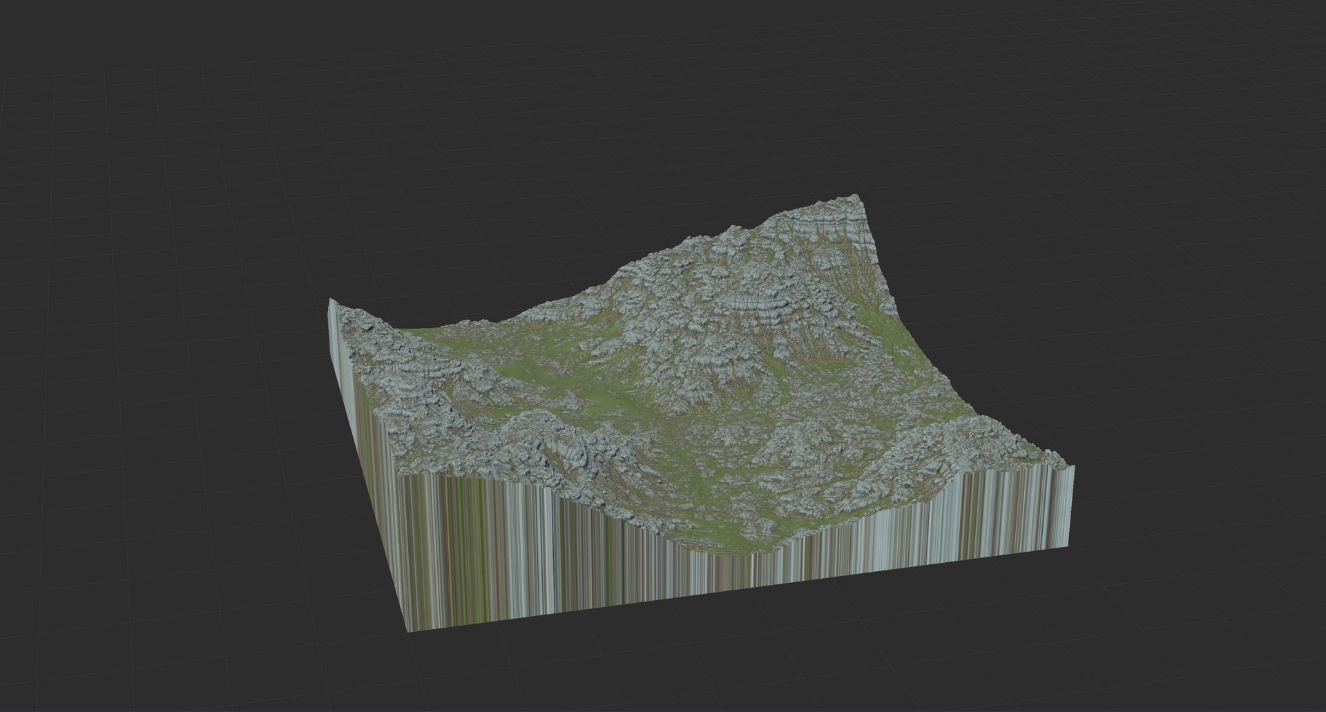 Mountain Terrain Mesh Model 4k Textures Model - TurboSquid 1932984