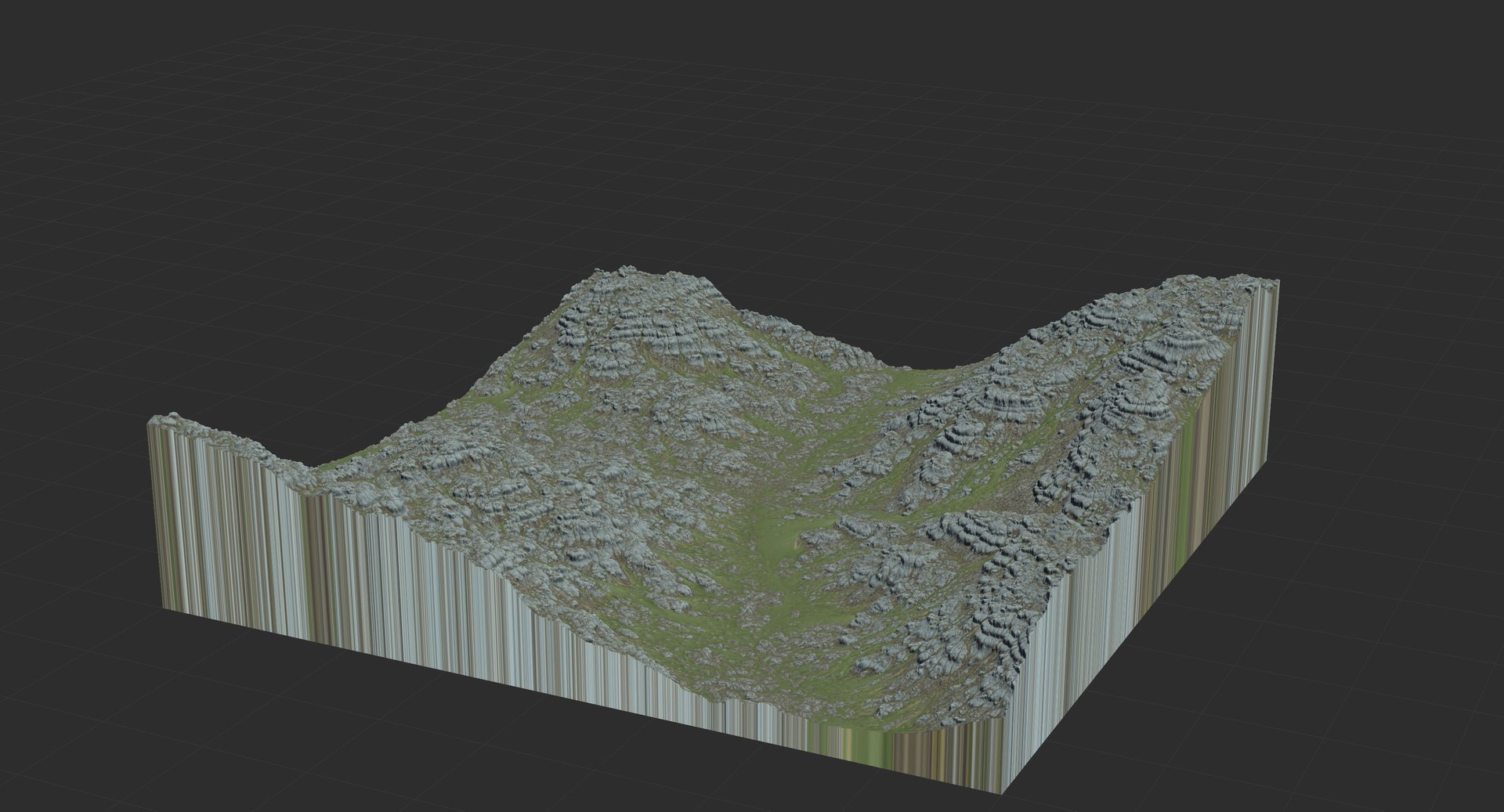 Mountain Terrain Mesh Model 4k Textures Model - TurboSquid 1932984