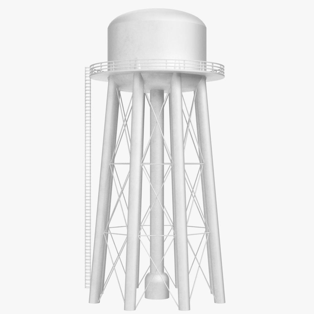 water tower 3d model