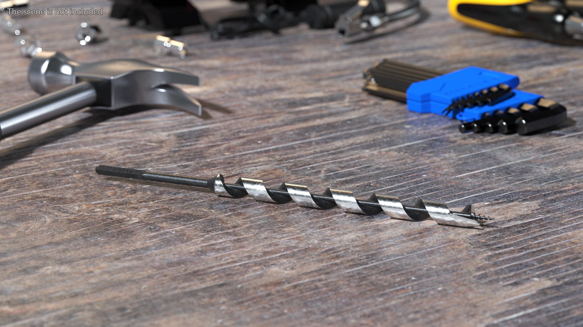 3D Auger Drill Bit For Wood New Model - TurboSquid 2105085