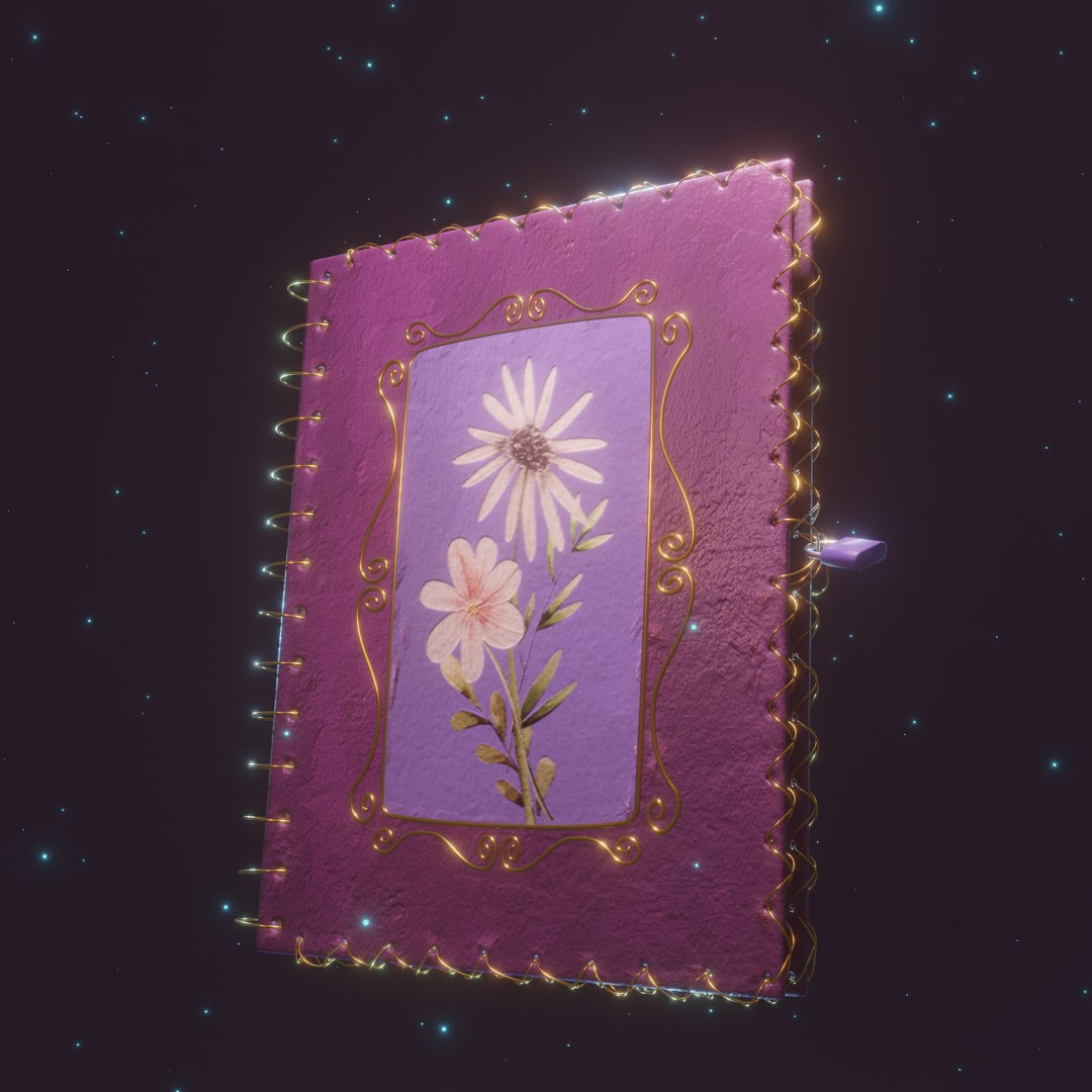 3D model Magic book painted stylized - TurboSquid 2181960