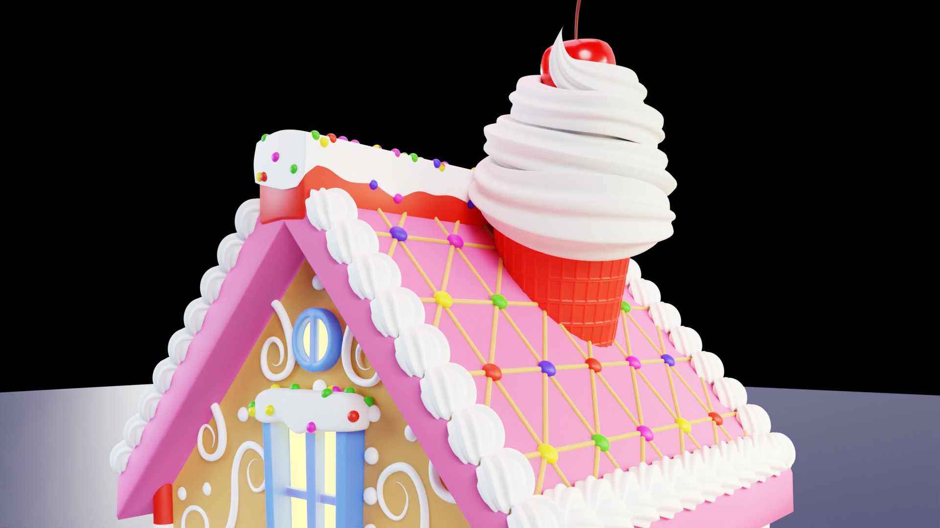 3D Candy House Model - TurboSquid 1907615