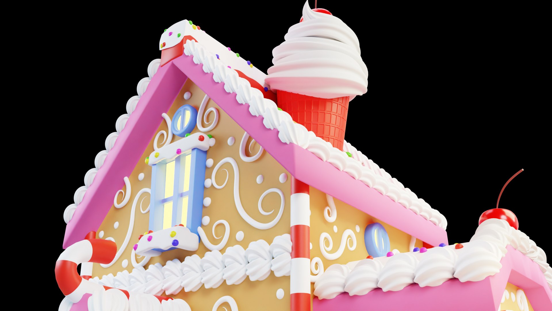 3D Candy House Model - TurboSquid 1907615