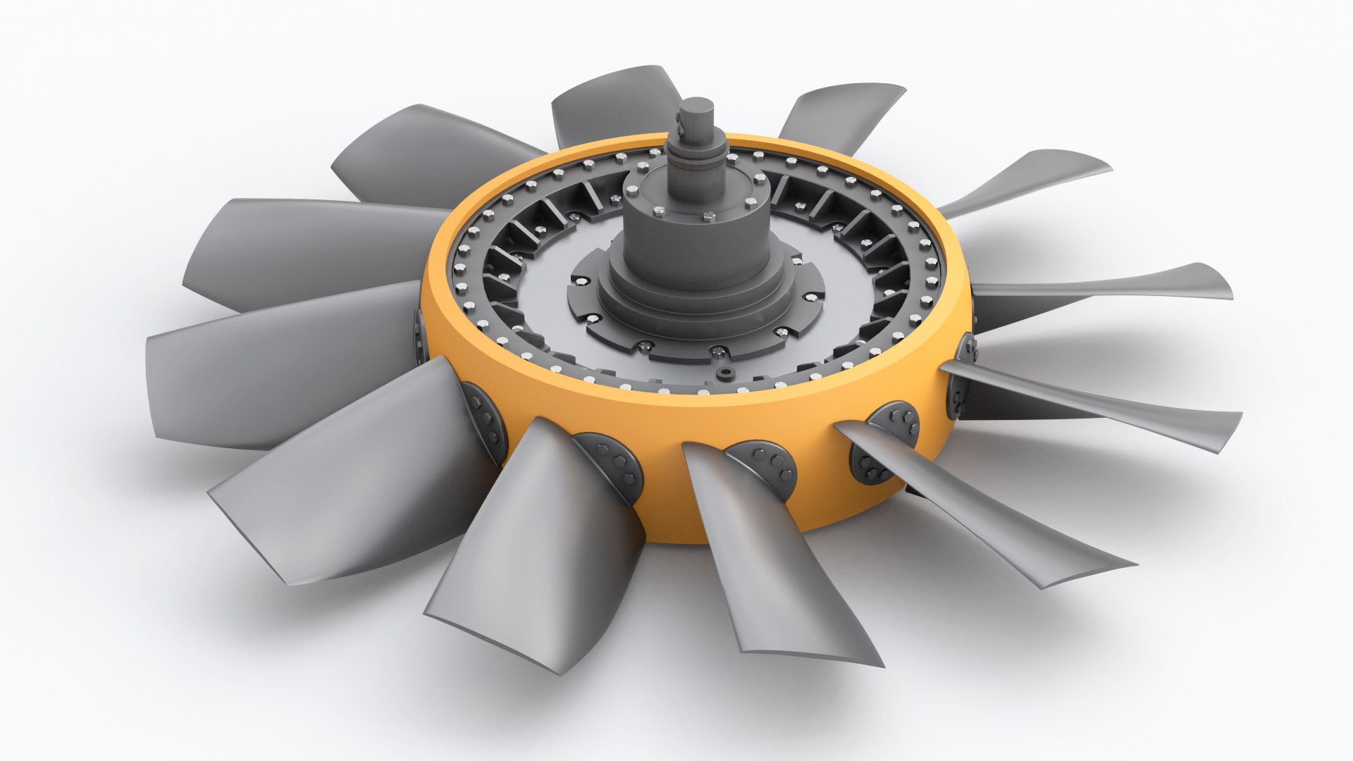 Ventilation Fan Impeller 3D Model - TurboSquid 1822439