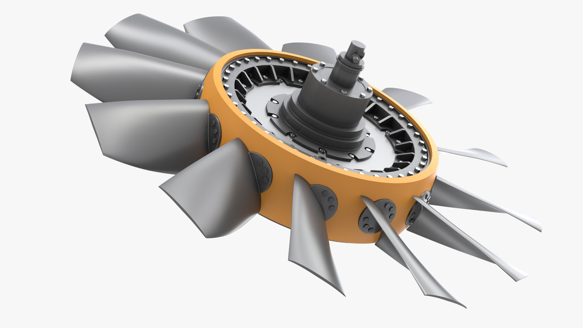 Ventilation Fan Impeller 3D Model - TurboSquid 1822439
