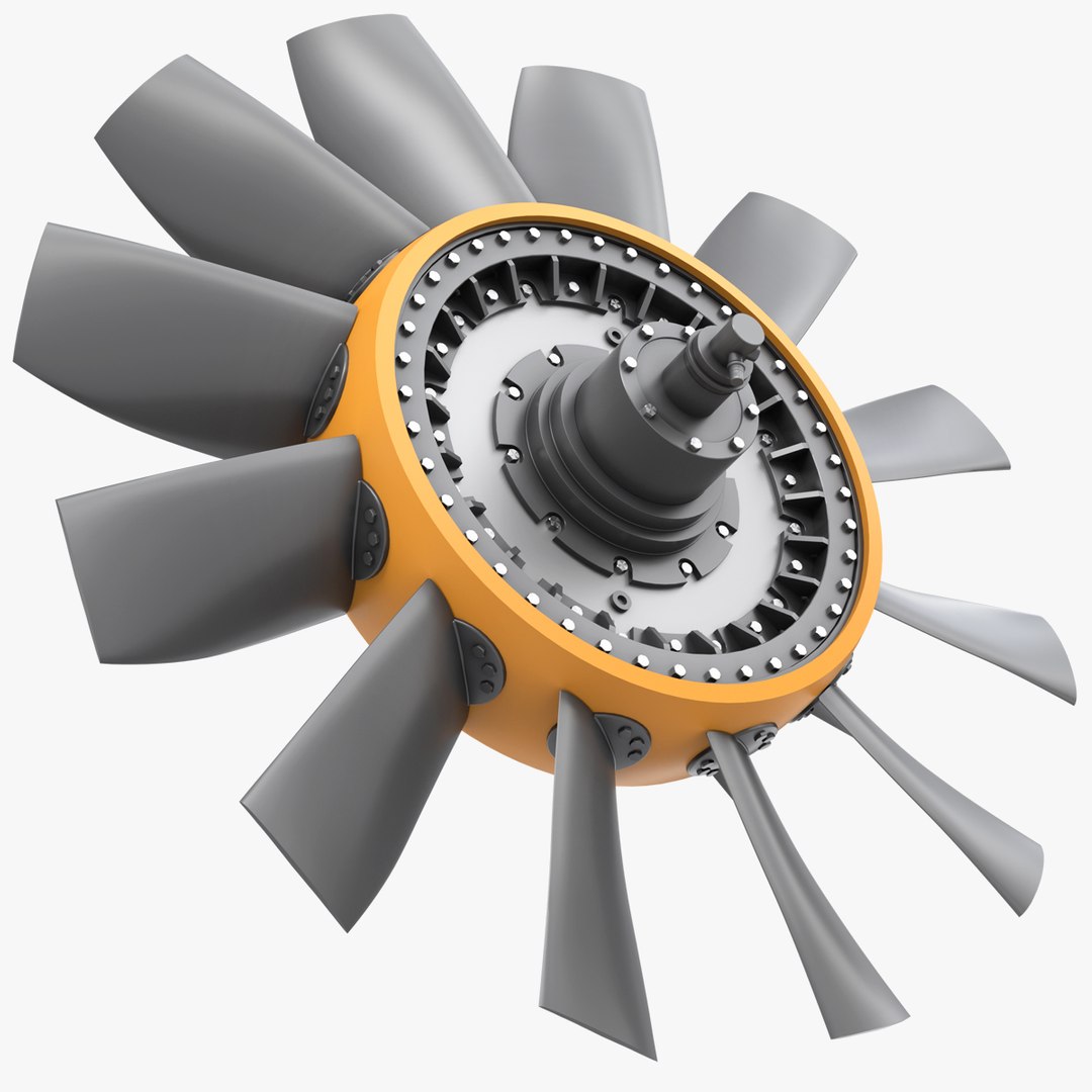 Ventilation fan impeller 3D model - TurboSquid 1822439
