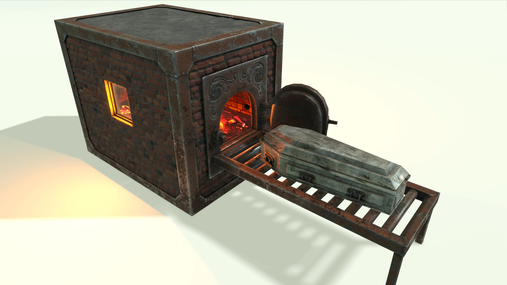 3D Vintage Cremation Furnace - TurboSquid 1322592