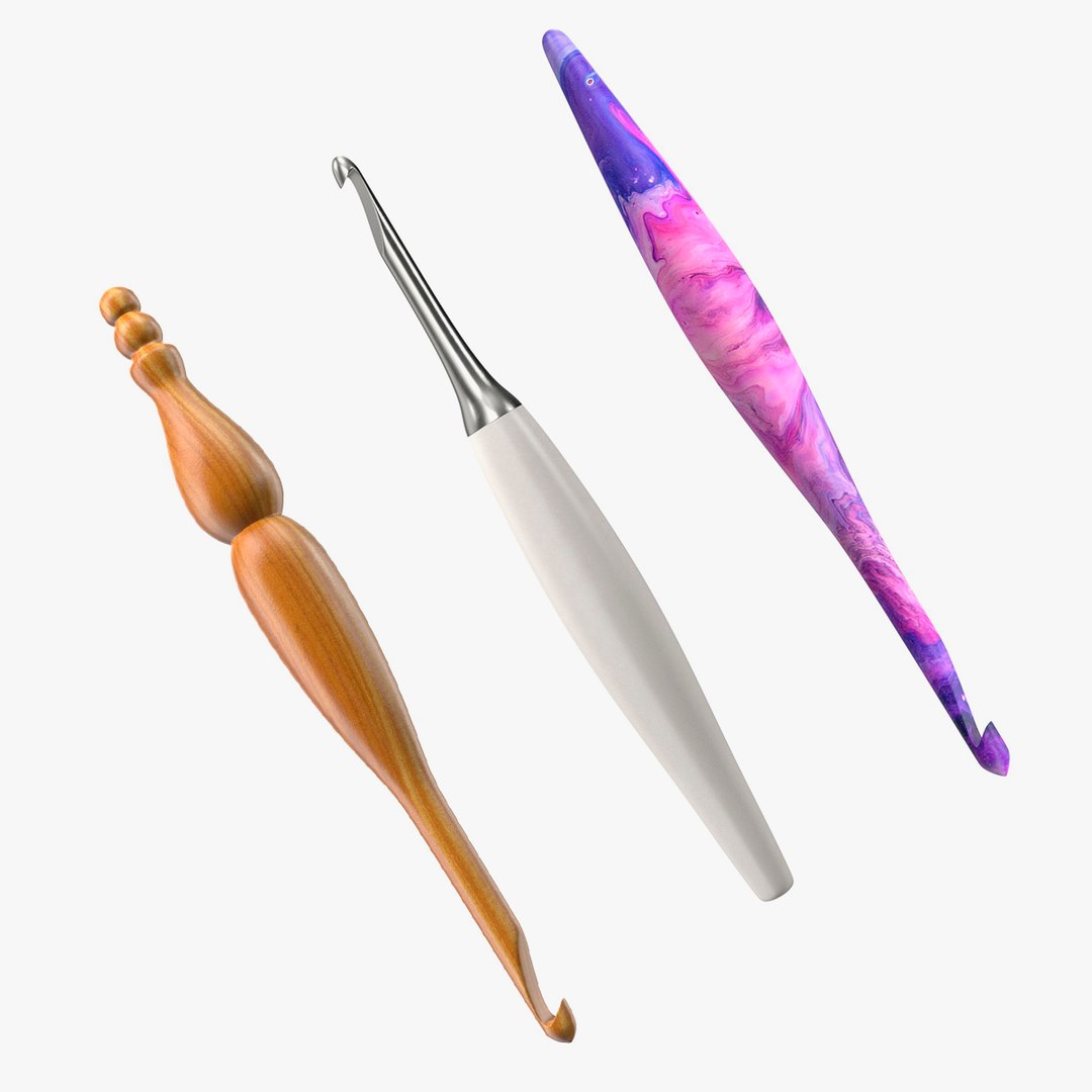 Crochet Hooks Collection 3D model - TurboSquid 1988963