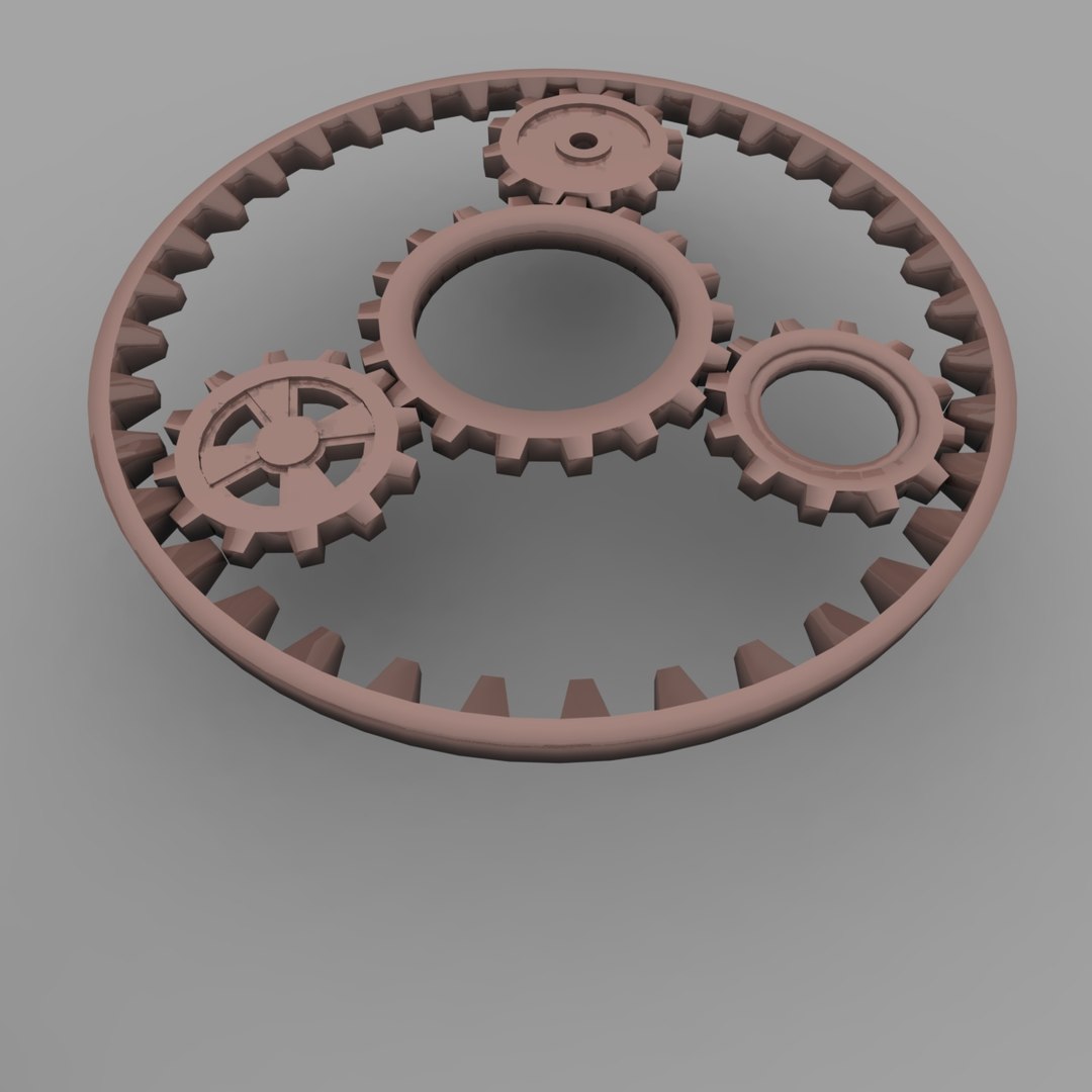 Cogs Gears 3d Obj