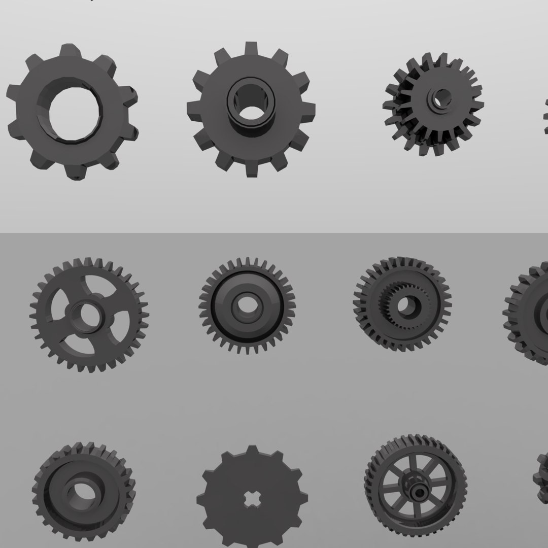 Cogs Gears 3d Obj