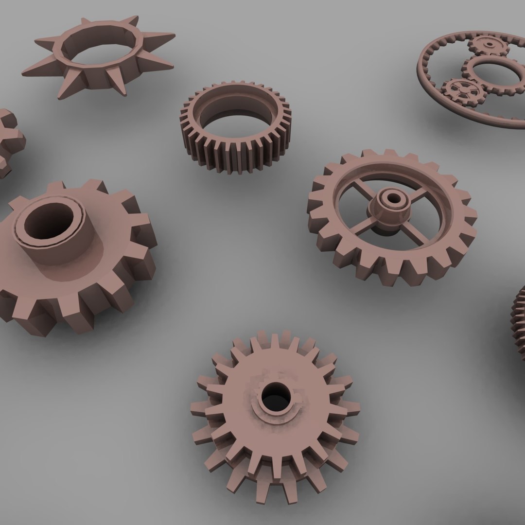 Cogs Gears 3d Obj