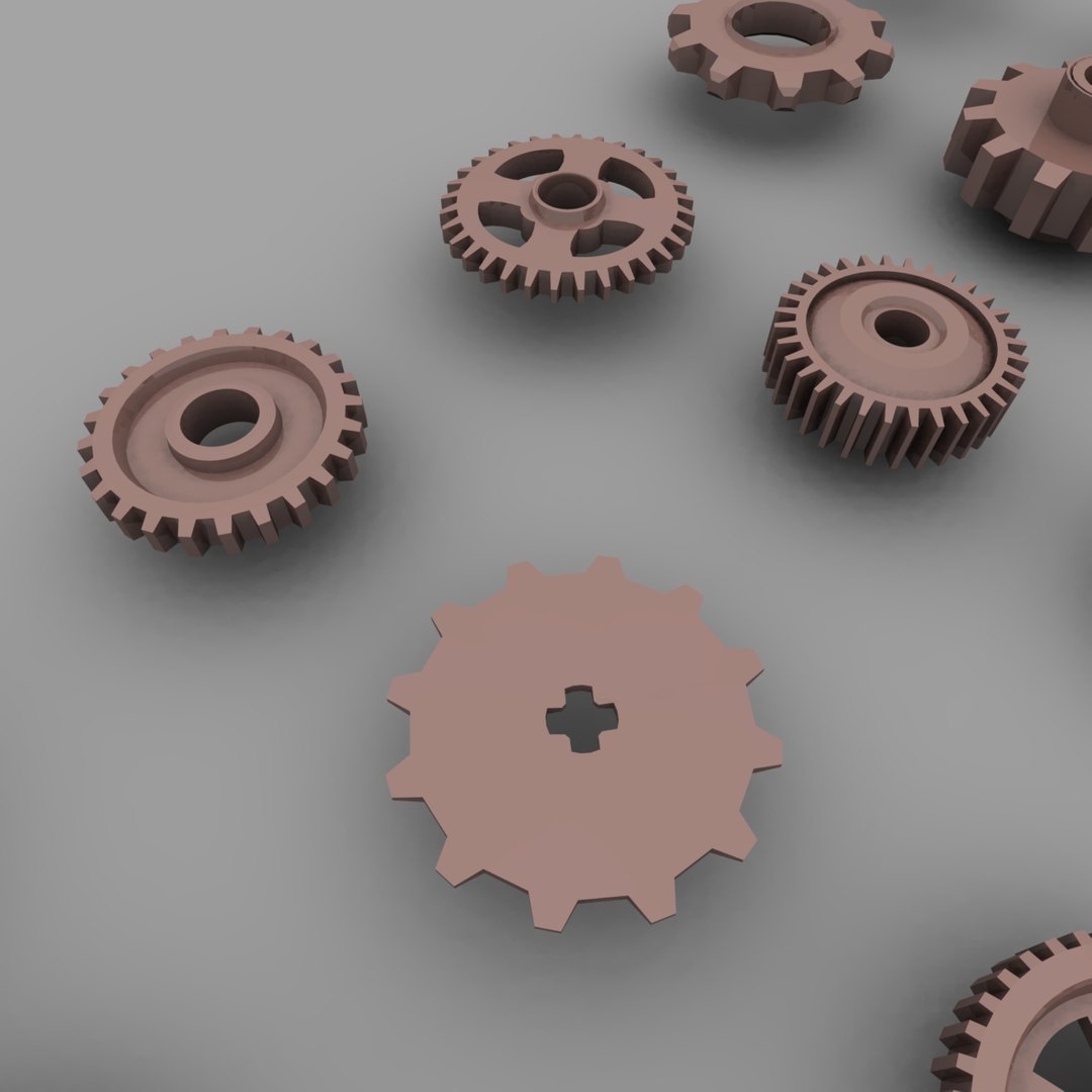 Cogs Gears 3d Obj