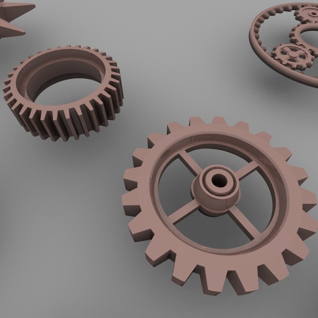 Cogs Gears 3d Obj