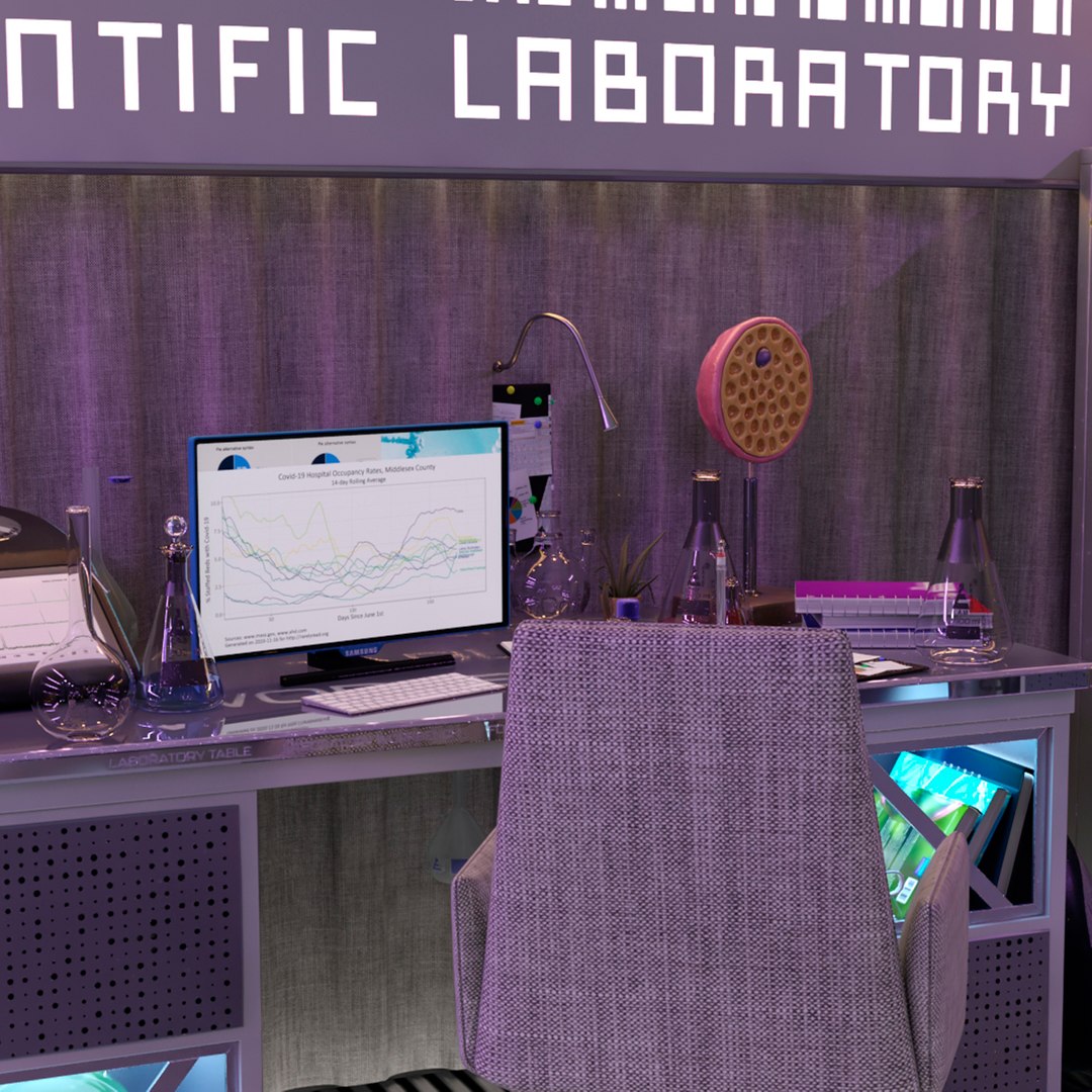 Laboratory Modern Night Pro 3D Model - TurboSquid 1753367