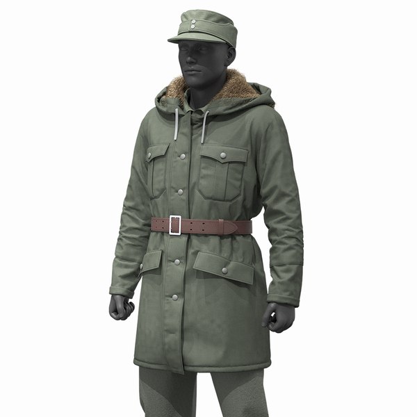 독일군 겨울 군복 3D 모델 - TurboSquid 2406560