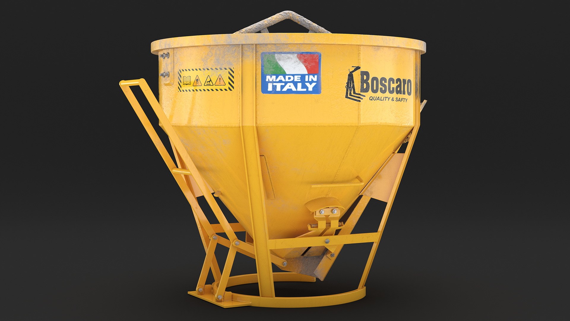 Concrete Bucket With Mortar Cement 3D Model - TurboSquid 2226142