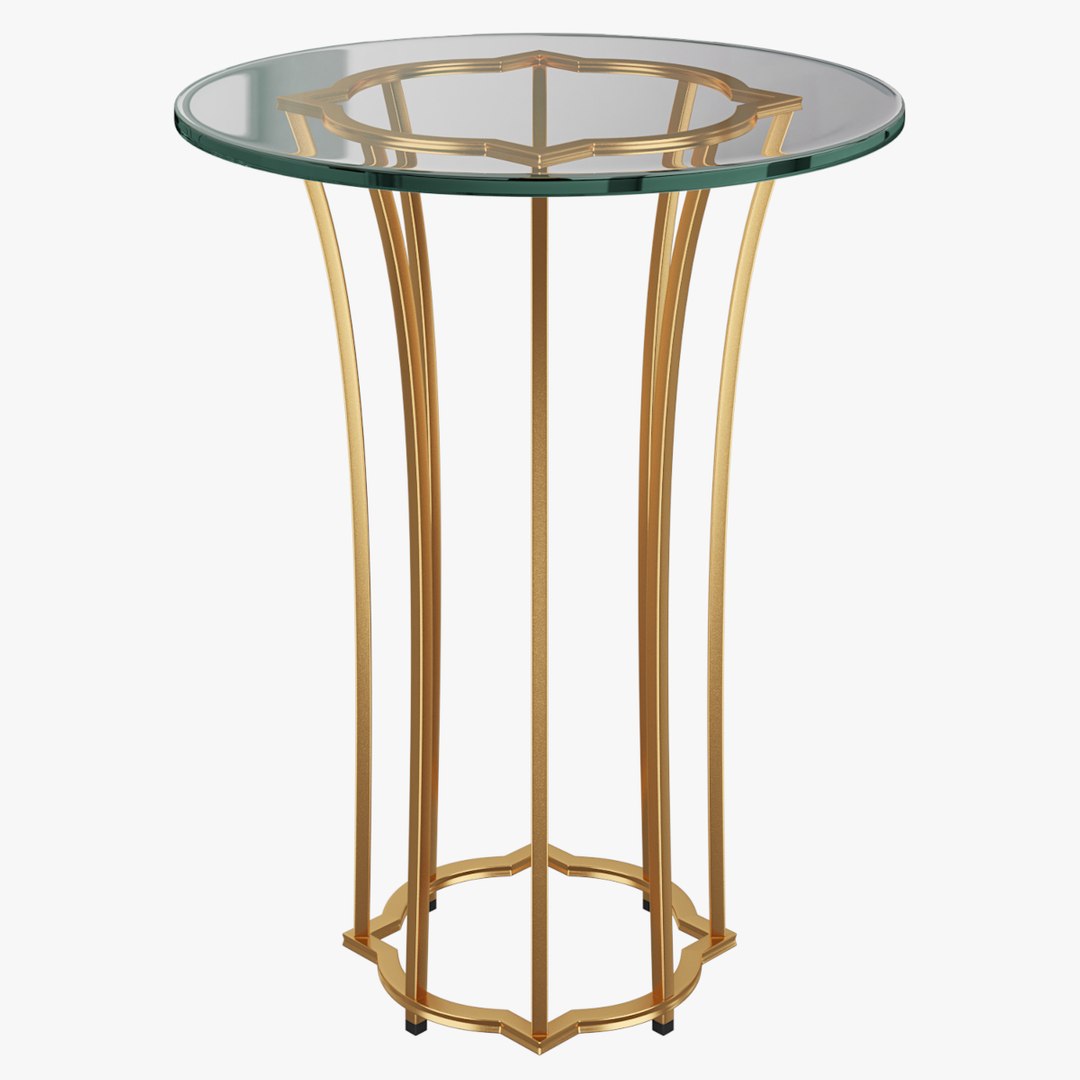 3D Gold Table Model - TurboSquid 2115173