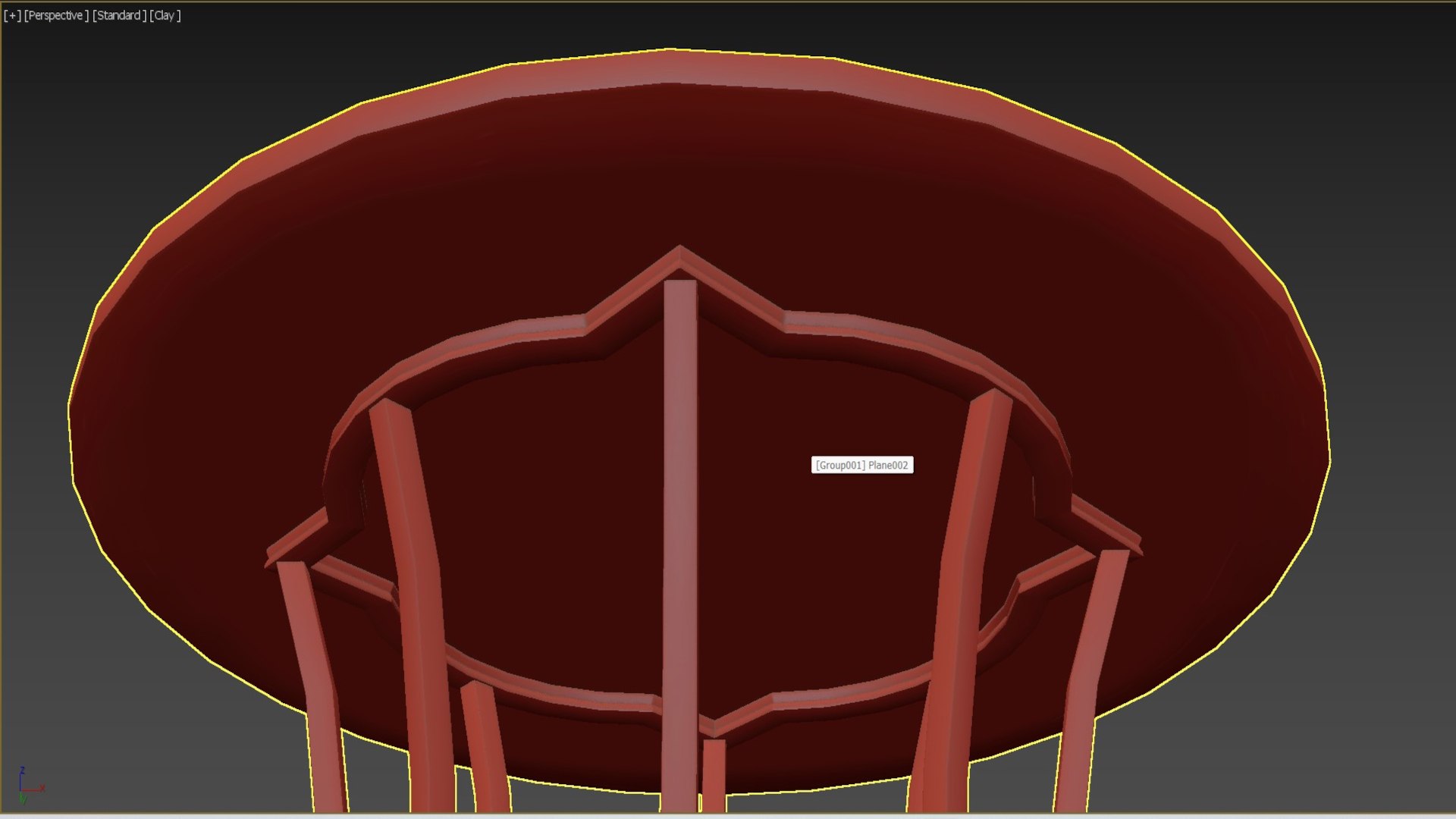 3D Gold Table model - TurboSquid 2115173