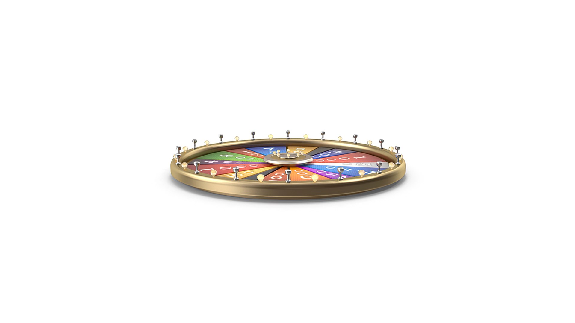 3D Model Spinning Prize Wheel - TurboSquid 2150014