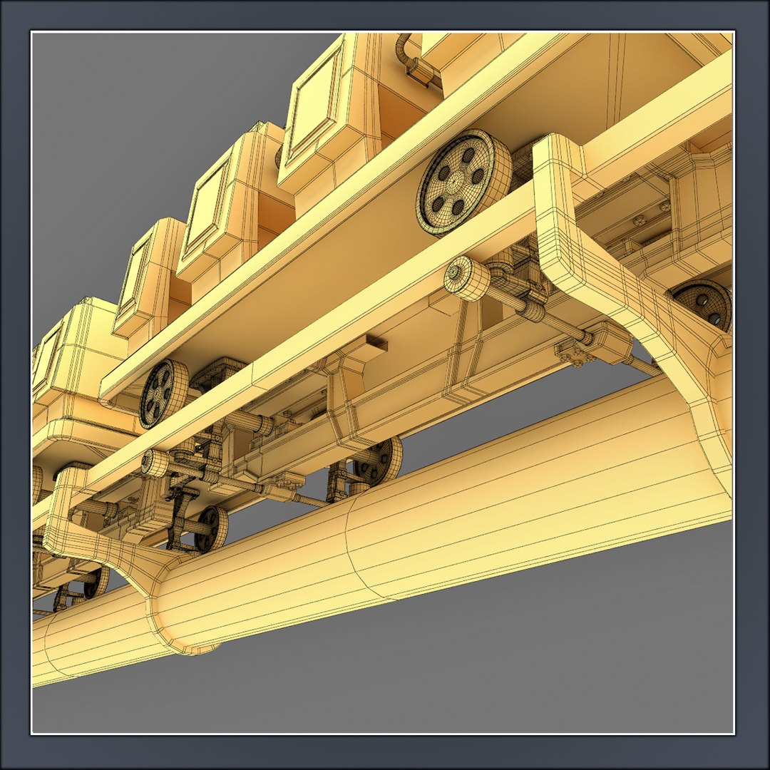 3d model roller coaster track