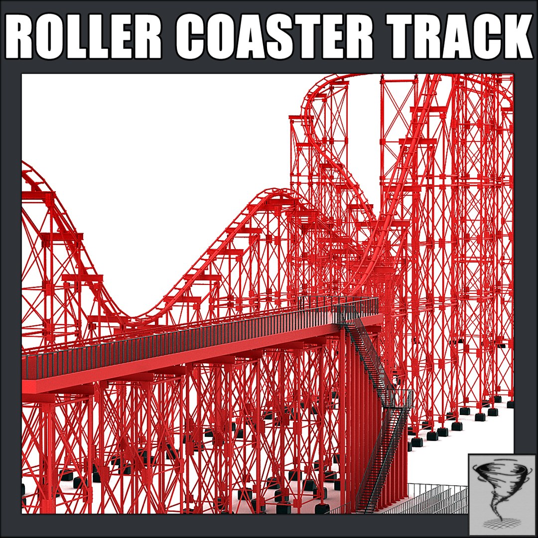 3d Model Roller Coaster Track
