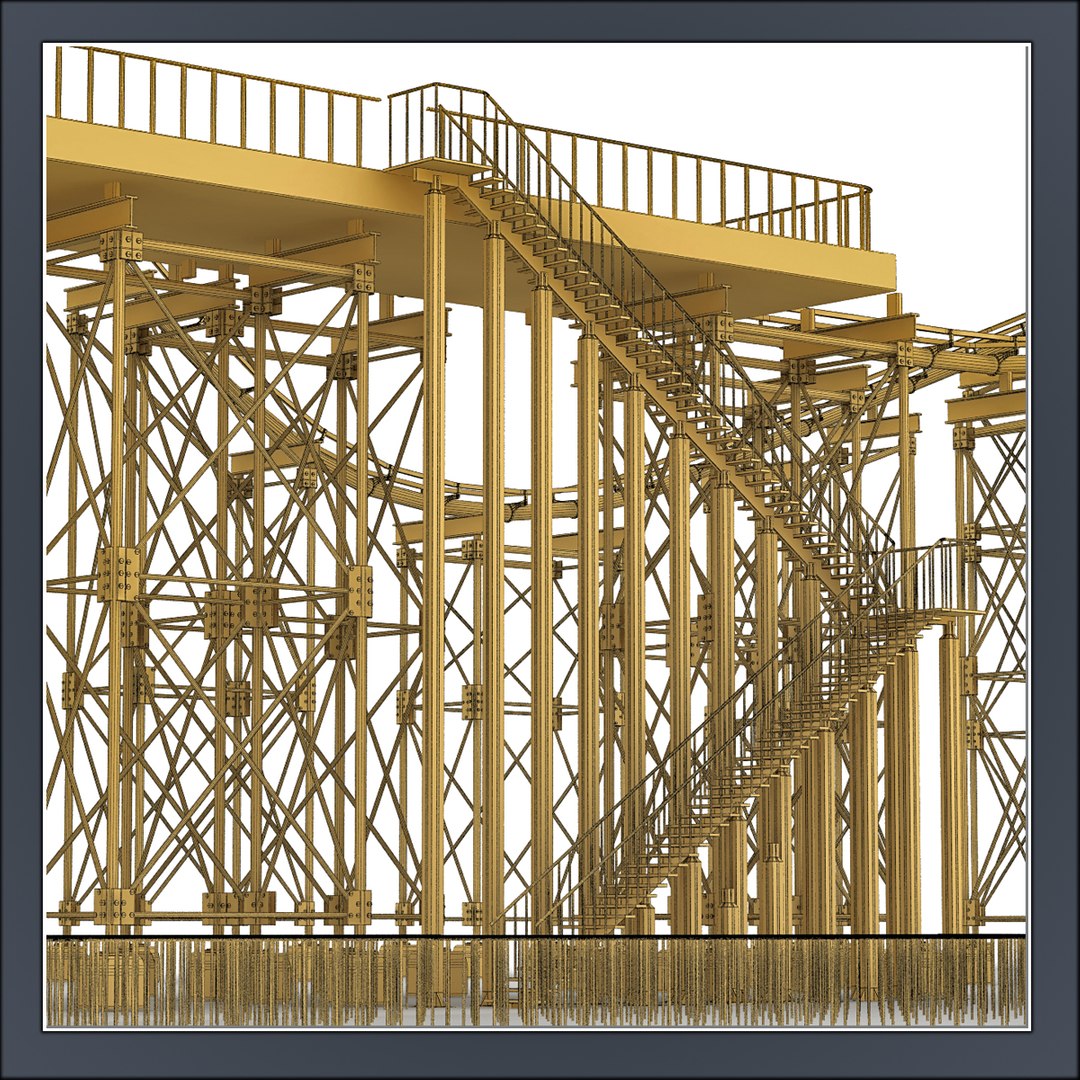 3d Model Roller Coaster Track