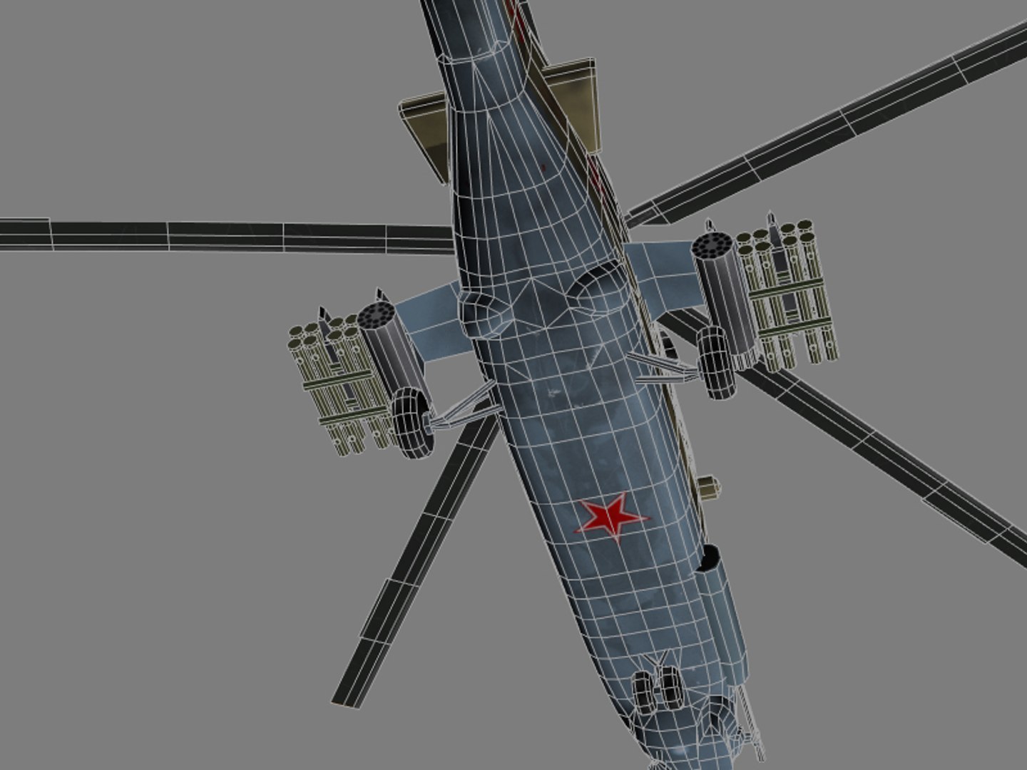 35 Hind Helicopter Russian 3d Model