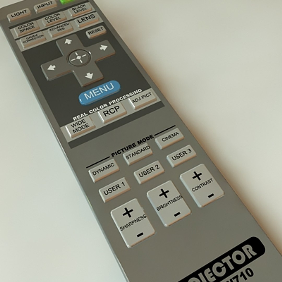 Projector Remote Control 3d Model
