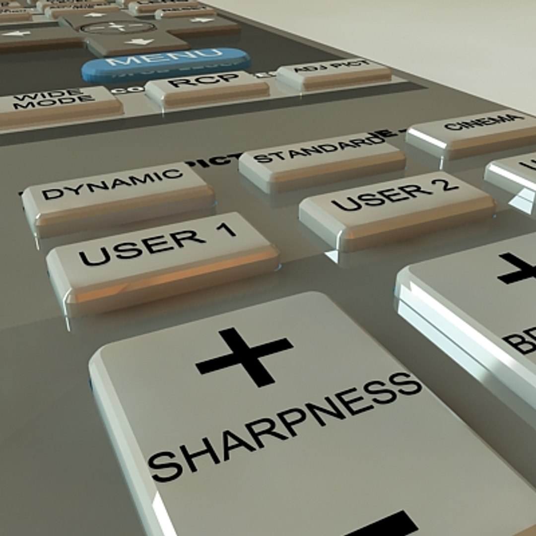 Projector Remote Control 3d Model